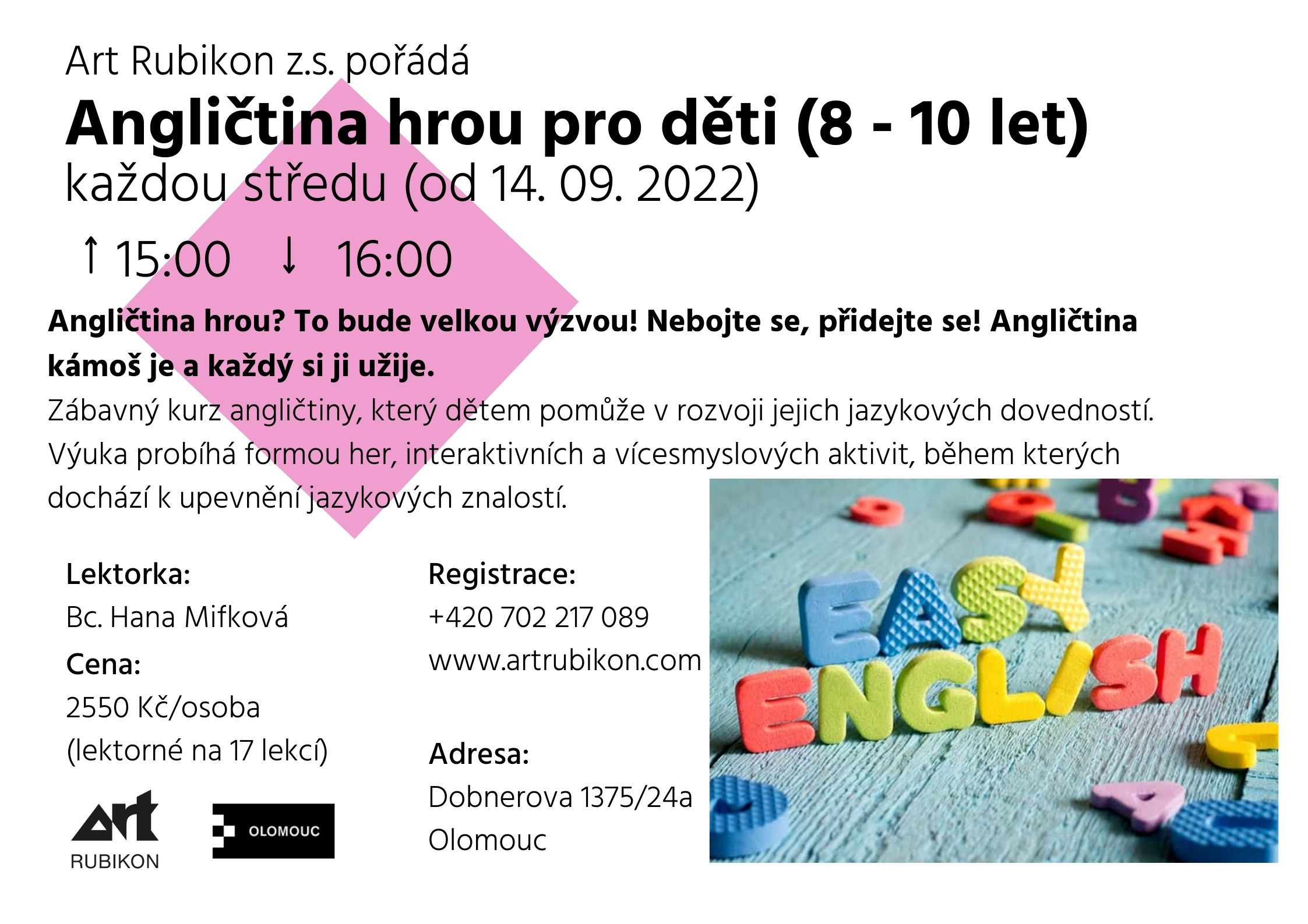 Angličtina hrou (8 - 10 let) | Art Rubikon