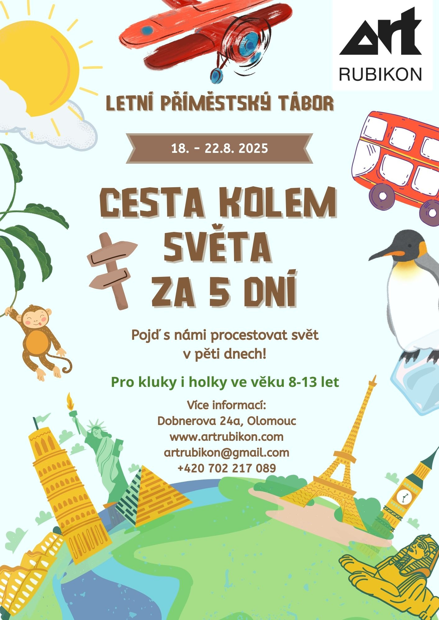 Letní příměstský tábor "Cesta kolem světa za 5 dní" (pro děti 7 - 13 ...